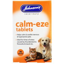 Johnson's Veterinary Calm-Eze Tablets 36s | Cat Stress & Anxiety ...