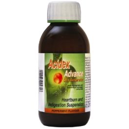 Acidex Advance Oral Suspension Peppermint Flavour 250ml | Heartburn ...