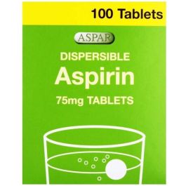 Aspirin 75mg Dispersible Tablets 100s | General Painkillers | Chemist ...