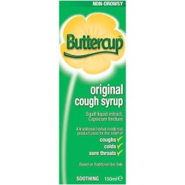 Buttercup Original Cough Syrup 150ml | Dry and Tickly Cough Remedies ...