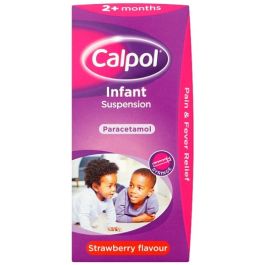 Calpol Infant Strawberry Flavoured Suspension 100ml | Baby Pain & Fever ...