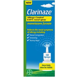 Clarinaze Allergy Control 0.05% Nasal Spray 140 Dose | Nasal Sprays ...