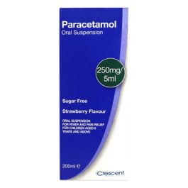 Paracetamol 250mg/5ml Sugar Free Oral Suspension 200ml | Children's ...
