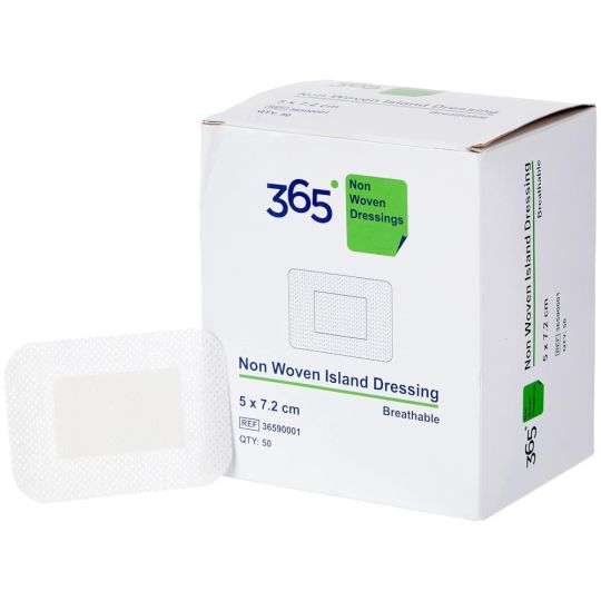 365 Non Woven Island Dressing 5cm x 7.2cm 50s (36590001) | Dressings ...