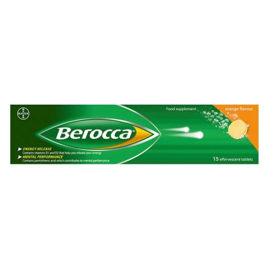 Berocca Effervescent Tablets 15s | Energy Boost | Chemist.net online ...