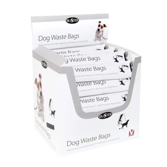 Buster Dog Waste Bags - 1 Roll of 50 Bags | Dog Poop Bags & Clean Up ...