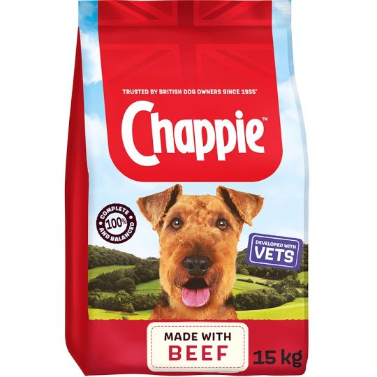 Chappie Complete Adult Dog Food - Beef & Wholegrain Cereal
