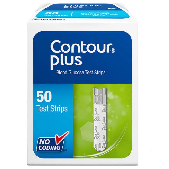 Contour Plus Blood Glucose Test Strips 50s | Blood Glucose Monitoring ...