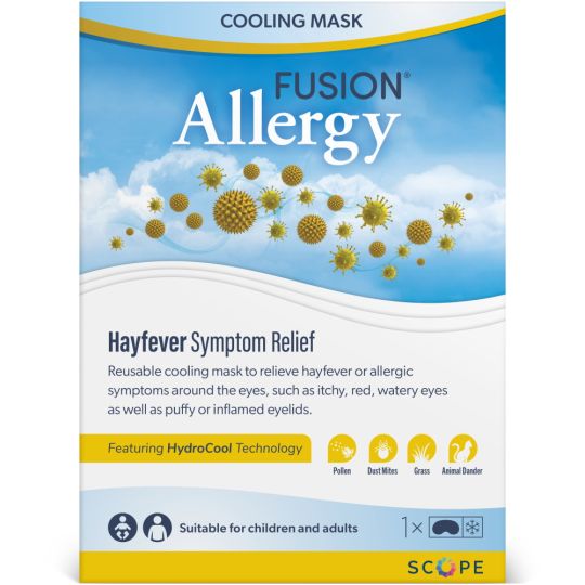Fusion Allergy Hayfever Symptom Relief Cooling Mask | Natural Hayfever ...