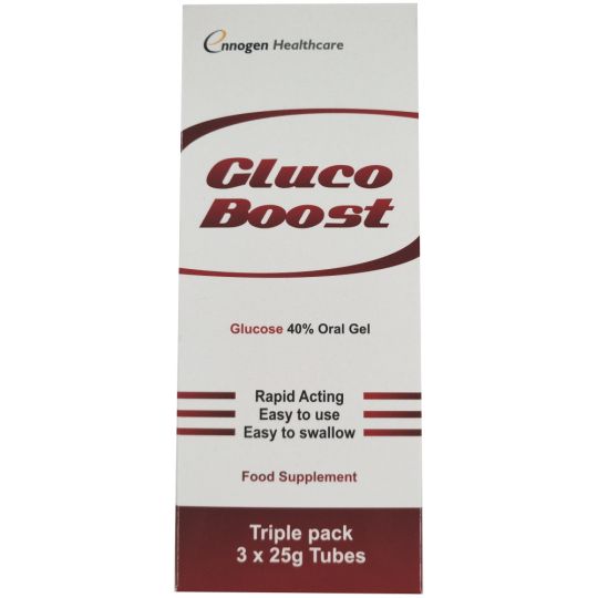 Gluco Boost Glucose 40% Oral Gel 3x25g | Energy Boost | Chemist.net ...