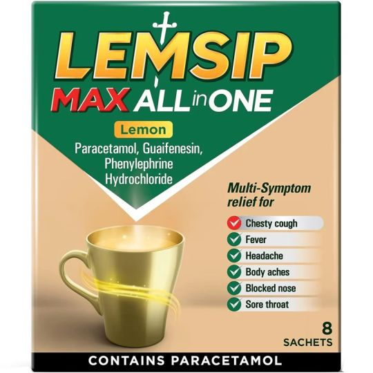 Lemsip Max All in One Lemon Sachets 8s | Cold and Flu Drinks | Chemist ...