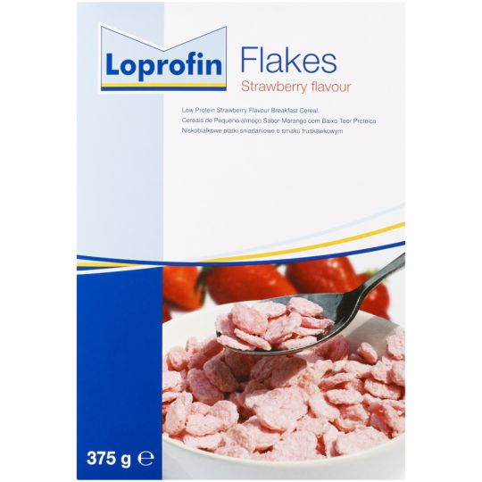 Loprofin Flakes - Strawberry 375g | Low Protein Foods | Chemist.net ...