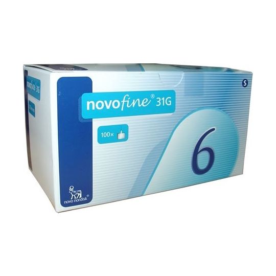 NovoFine 6mm 31G Pen Needles 100s | Pen Needles | Chemist.net online ...