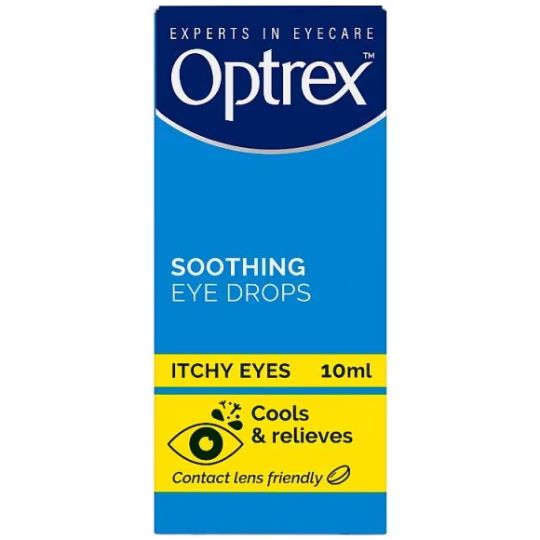 Optrex Soothing Eye Drops for Itchy Eyes 10ml | Hayfever & Allergy Eye ...