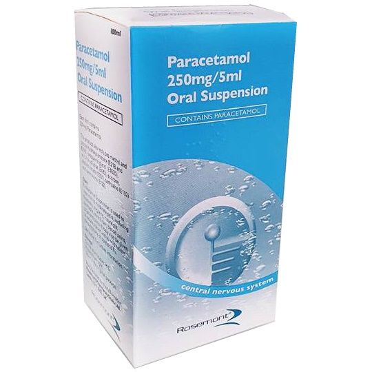 Paracetamol 250mg/5ml Oral Suspension 100ml | Children's Pain & Fever ...