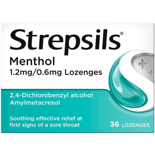 Strepsils Menthol Lozenges 36s | Sore Throat Lozenges | Chemist.net ...