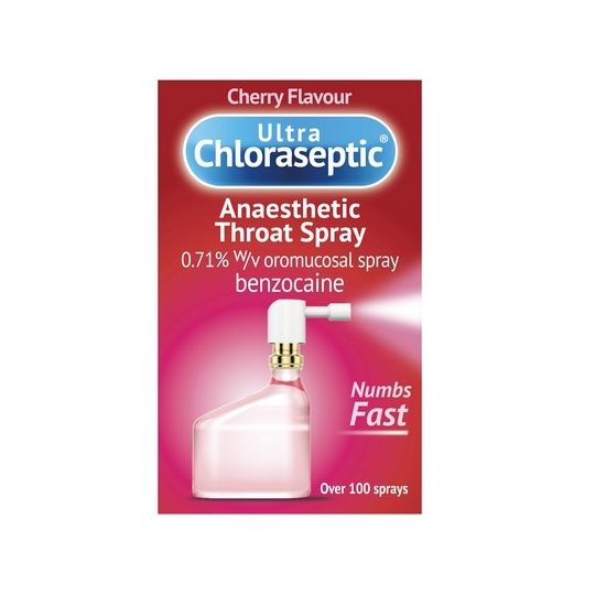 Ultra Chloraseptic Cherry Flavour Anaesthetic Throat Spray 15ml | Sore ...