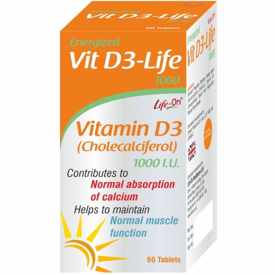 Life-On Vit D3-Life 1000iu Tablets 60s | Bone Health | Chemist.net ...